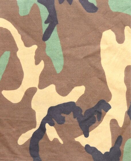 GI Polly Cotton Woodland Camouflage Pattern Material | Army Navy Sales